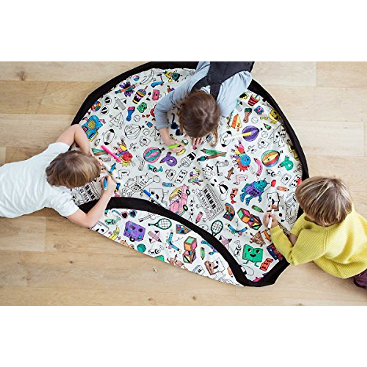 Play & Go Designer Collab Storage Bag, Color- Omy, Diameter- 140 cm