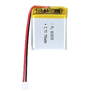 AKZYTUE 3.7V 700mAh 603035 Lipo Battery Rechargeable Lithium Polymer ion Battery Pack with PH2.0mm JST Connector