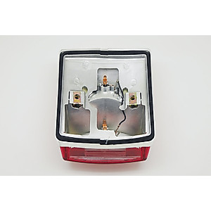 OEM Vespa Rear Tail Light Compatible with Vespa PX 80-200 583081, 58269R (bulbs incl. Red)