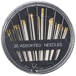 Eketirry Premium Hand Sewing Needles，30-Count Assorted Needles for Sewing Repair, 6 Different Sizes Sewing Needles with 2 Threaders (1)