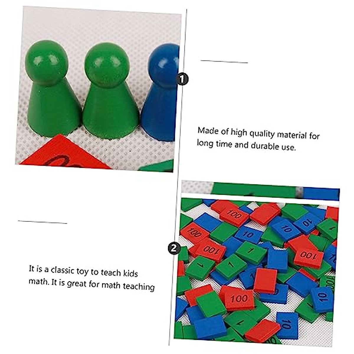 MAGICLULU Newborn Toys 3 Sets Home Edition Stamp Game Wooden kidcraft playset Blocks Boys for 3 Year Old Boys for Boys Age 1 Teaching aids Bamboo Girl Star Stickers