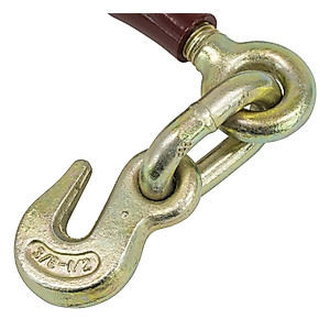 Mytee Products Heavy Duty Specialty Pro Ratchet Load Chain Binder w/ 1/2" Grab Hook on One Side & 1/2" Slip Hook Other Side, 12,000 Lbs Load Limit | Chain Binders for Flatbed Truck Trailer - 4 Pack