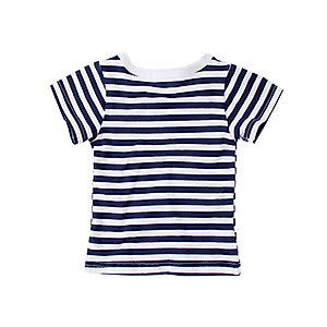 Mud Kingdom Cute Toddler Girl Outfits 4T Red Summer Stripe