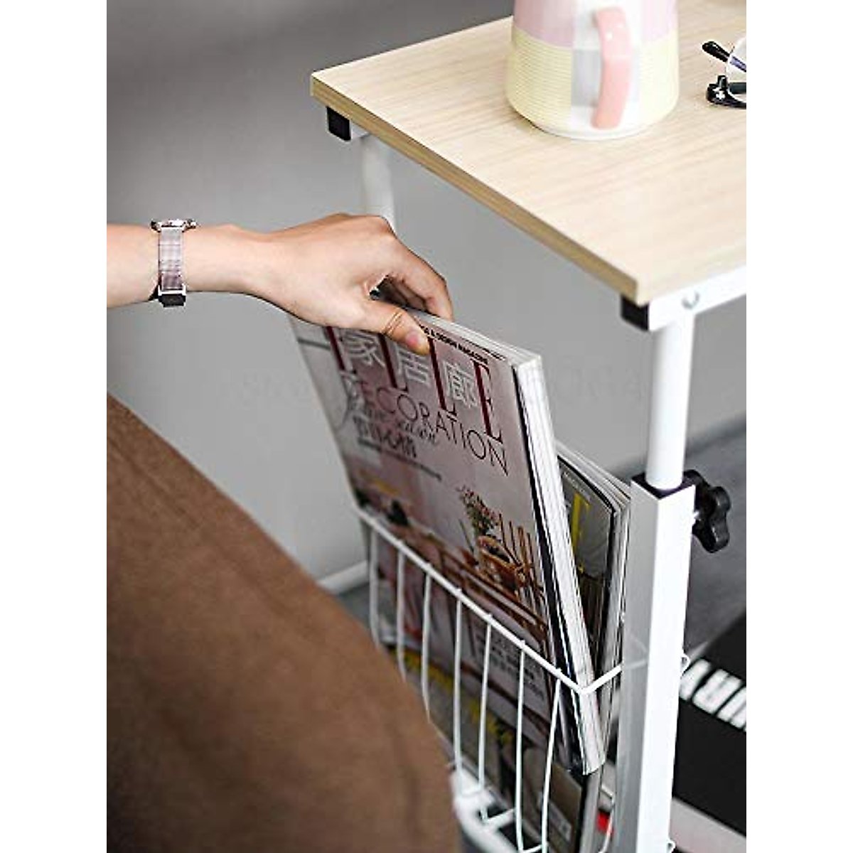 taimowei Side Table Removable Coffee Table Side Table Lift Lazy Bedside Table Sofa Rack Computer Desk Desk