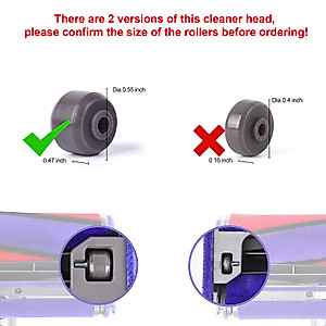 Plush Strips + Soleplate Wheels & Axles Replacement Compatible with Dyson V6 V7 V8 V10 V11 Soft Roller Cleaner Head Strips Felt Strips Replacement Parts