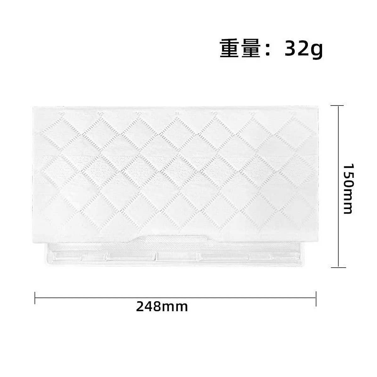 8Pcs Disposable Hard Floor Pads Mop Cloths for Shark VACMOP VM252/ VCM60/ VCW60 Vacuum Cleaner Replacement Parts