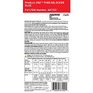 LOCTITE 262 Threadlocker for Automotive: High-Strength, Oil Tolerant, High-Temp, Anaerobic | Red, 6mL Tube (PN: 37420 - 487231)