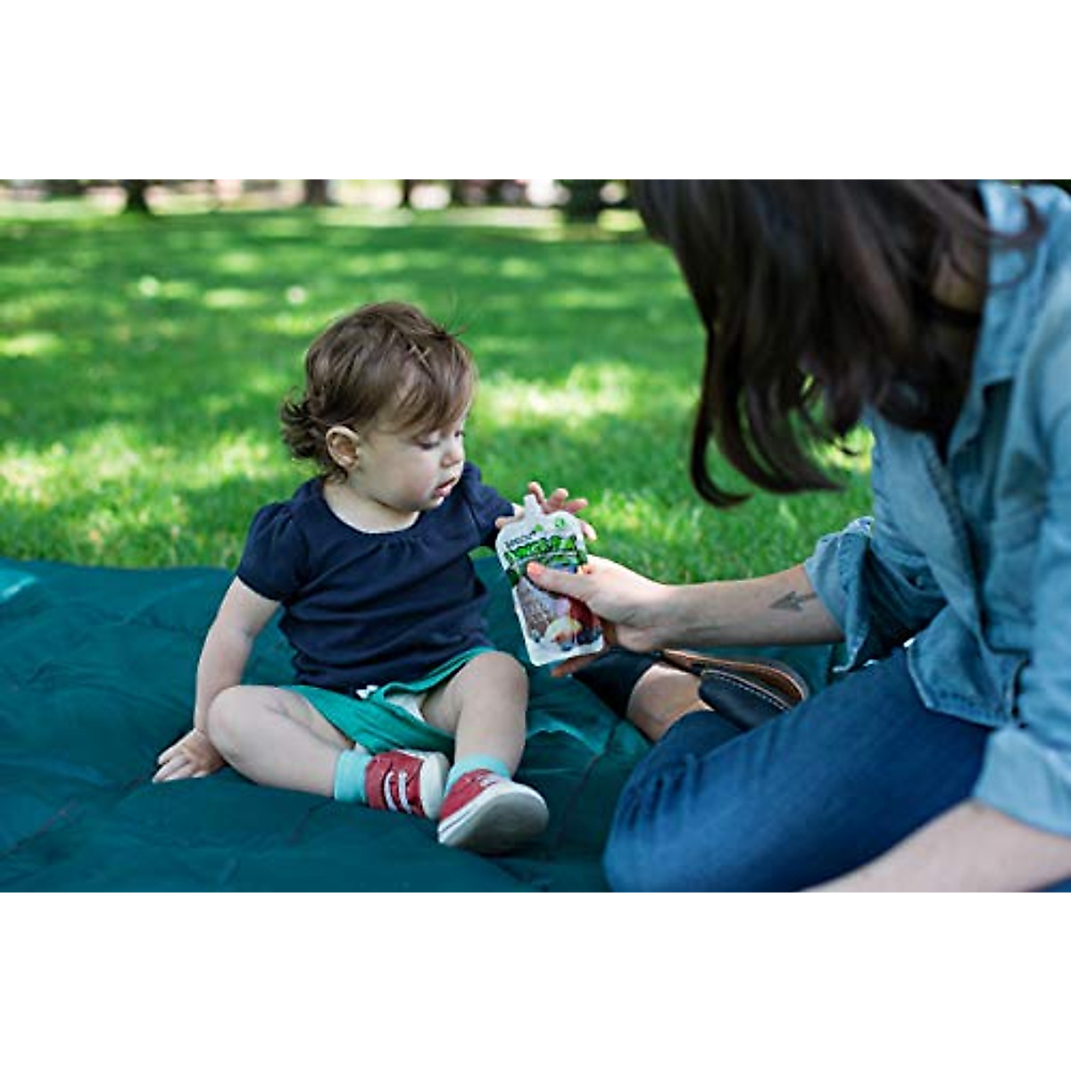 Sprout Organic Baby Food Toddler Power Pak Pouches Stage 4, Apple w/ Superblend Blueberry Plum, 4 Ounce Pouches (Pack of 12)