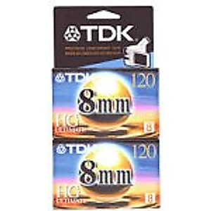TDK 2-Pack 8MM Extra High Grade Tape (P6120HGL2TG)
