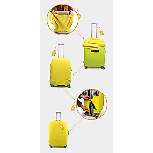 BIGCARJOB Funny Giraffe Printed Fabric Luggage Protective Cover for 26-28 inch Trolley Case Suitcase Dust Cover Travel Accessories