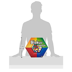 Mattel Games Blokus Trigon Strategy Board Game, Family Game for Kids & Adults with Hexagonal Board & Triangular Pieces (Amazon Exclusive)