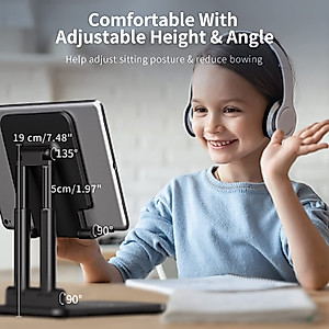 TriPro Tablet Stand -Portable Monitor Stand,4.72" Wide, Adjustable & Foldable, Super Sturdy, Holder for Desk Compatible with iPad/Tablets/Monitor 7"-15.6" and Surface Pro