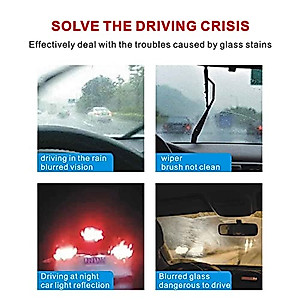 DIZHIGE 1/2/3pcs Car Glass Oil Film Cleaner MC.P.P-Glass Oil Film Removing Paste, Car Windshield Oil Film Cleaner, Glass Stripper Water Spot Remover Dirt Cleaning Cream (20g, 1PC)
