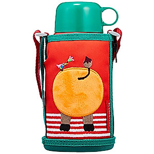 Tiger water bottle 600 ml with direct drinking cup 2 WAY stainless steel bottle with pouch Sahara Colobocle lion MBR - B 06 G - RL Tiger