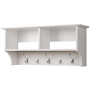 Prepac 36 inch Wide Hanging Entryway Shelf, White
