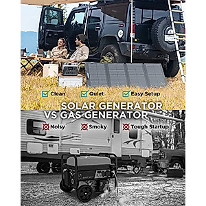 EF ECOFLOW RIVER 2 Max Solar Generator 512Wh Long-life LiFePO4 Portable Power Station& 160W Solar Panel for Home Backup Power, Camping & RVs 100% Charged in 60m with 3000+ Cycles & Up to 1000W Output