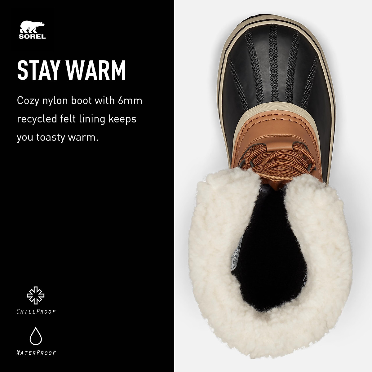 Sorel Women's Winter Boots, Brown Camel Brown, 10