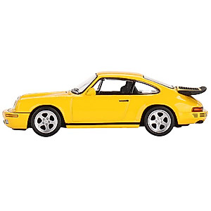 1987 RUF CTR Blossom Yellow with Black Stripes Limited Edition to 3000 Pieces Worldwide 1/64 Diecast Model Car by True Scale Miniatures MGT00419