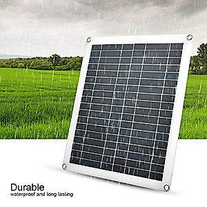 20W Flexible Solar Panel,New Waterproof Flexible Polycrystalline Solar Panel Charger Outdoor para barcos, autocaravanas, caravanas y sistemas de desagüe