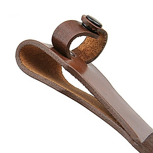 World War Two Vietnam Style Leather Sheath for US Navy Mark 2 MK 2 or KA-BAR Leather Sheath Fits 7" Blade (Brown)