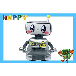 YAUYUOO 15.7inch，Robot Plush Foxy and Boxy Plush Toy, Plush Toy Box (Black)!