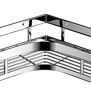 Shower Caddy Shelf, Stainless Steel Bathroom Corner Shelf No Drilling Corner Bath Organizer with Non Marking Adhesives for Home