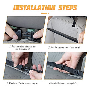 AICEL Car Backseat Organizer, 2 Pack Seat Back Protector Kick Mats with Touch Screen Tablet Holder for Kids Toddlers, Auto Backseat Storage Pockets with Cup Holder and Hook, Car Travel Accessories