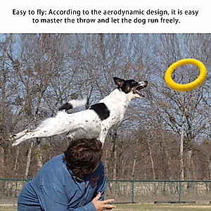 Dog Balls Toy for Aggressive Chewers (yellow ring)