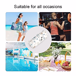 SDMKA 2Pcs Wet Dry Bag for Baby Cloth Diapers Cute Elephants Reusable Waterproof Wet Bag with Two Zippered Pockets for Travel Beach Pool