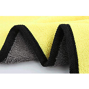 Soft Microfiber Towel for Washing, Drying, Detailing Vehicle, Absorbent Car Wash Towels, Micro Fiber Clothes for Car Detailing/Interior Lint Free 600GSM ,6 Pack 16 x 16inches
