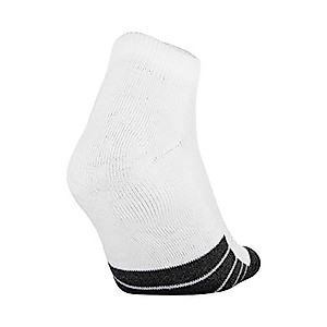 Under Armour Adult Performance Tech Low Cut Socks (3 and 6 Pack) , White (6-Pairs) , Large