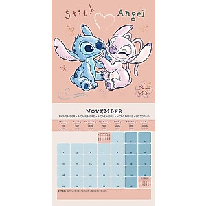 Lilo and Stitch Calendar 2024 - Month to a View Planner 30cm x 30cm - Official Merchandise