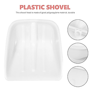 LUOZZY 2pcs Plastic Shovel Head Replacement Snow Shovel Grain Shovel Poultry Feed Shovel for Industry - Large