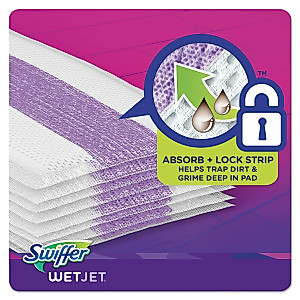 Swiffer Wetjet System Refill Cloths, 11.3" X 5.4", White, 24/box