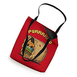 Purrfectly Adorable Purrito - Burrito Pun Tote Bag