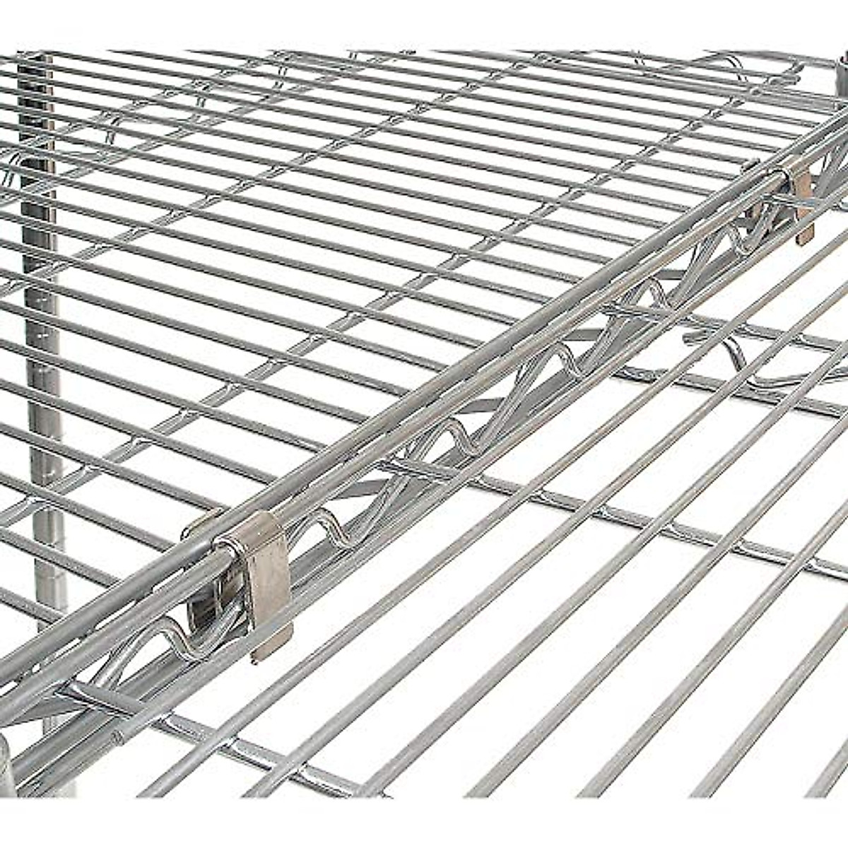 Nexel (AS) Chrome S-Hooks, 12 Pack, Use 2 S Hooks for Each Shelf, Joins Wire Shelving Units Together, Chrome (12 Per Pack)