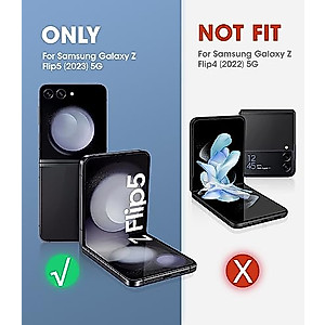 SUPCASE for Samsung Galaxy Z Flip 5 Case with Stand & Belt-Clip (Unicorn Beetle Pro), [Hinge Protection] [Front Screen Protector] Dual Layer Rugged Protective Phone Case for Galaxy Z Flip 5, Black
