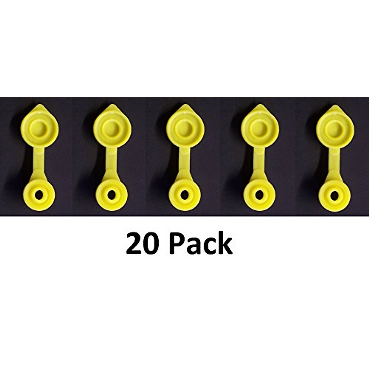 20 Yellow Fuel Gas Can Jug Vent Cap Compatible Chilton Briggs Rotopax Gott Anchor