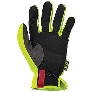 Mechanix Wear: Hi-Viz FastFit Work Gloves with Secure Fit Elastic Cuff, Reflective and High Visibility, Touchscreen Capable, Safety Gloves for Men, Multi-Purpose Use (Fluorescent Yellow, Medium)