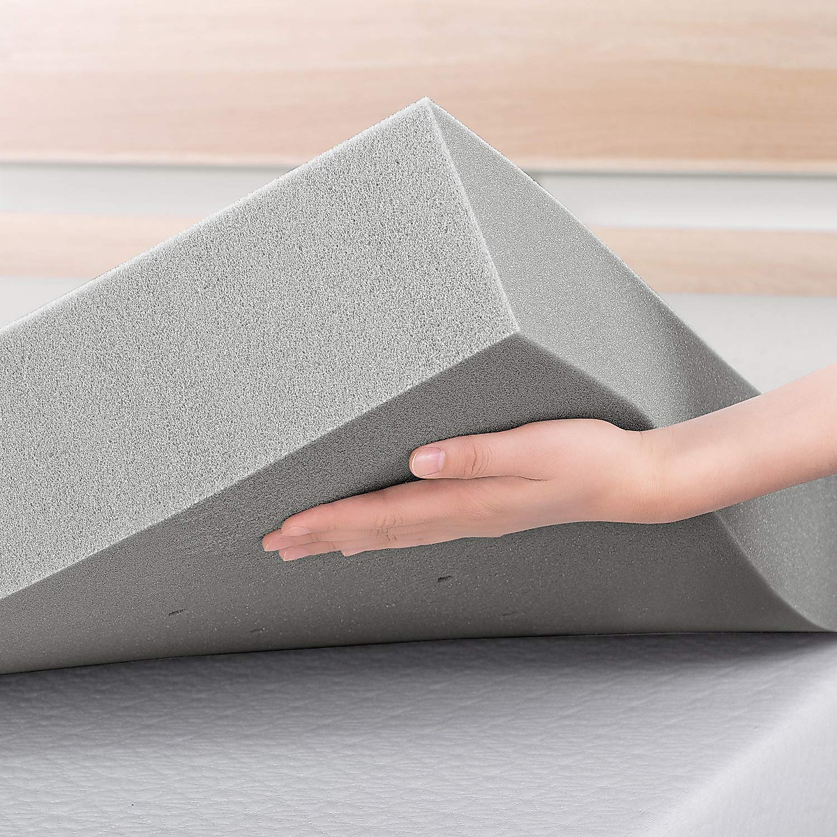 Best Price Mattress 4 Inch Ventilated Memory Foam Mattress Topper with Plant-based Infusion, Twin