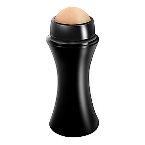 Oil-Absorbing Volcanic Face Roller, Reusable Face Roller Skin Care Facial Skin Care Tools, Oil Control Face Roller Stone, Suitable For Female Girls Makeup Massage Beauty Accessories(Black Set)