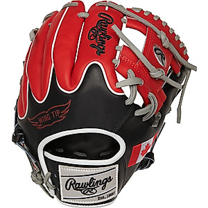 Rawlings | Heart of The Hide Baseball Glove | Right Hand Throw | 11.5" Pro I-Web | Flag Collection Edition - Canada