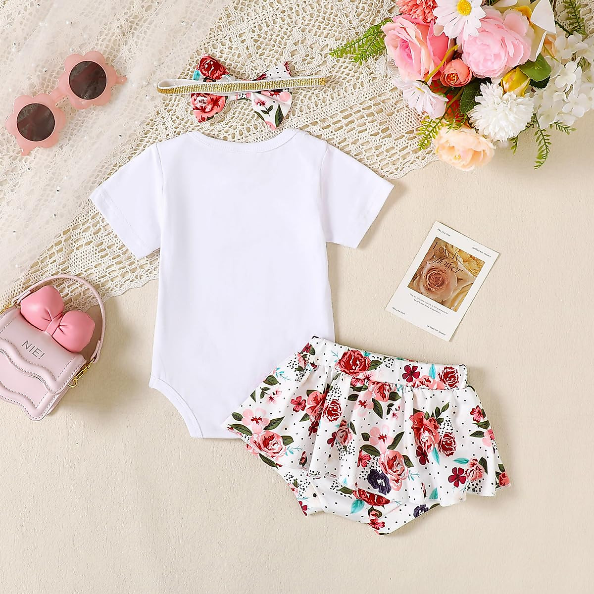 PadaGooder Baby Girl First Birthday Outfit Toddler Cow Birthday Outfit 1st Birthday Outfit for Girls (Black,12-18 Months)