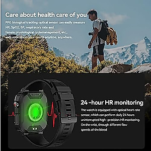 gussein Gard Pro Ultra Smart Watch, Gard Pro Ultra Smart Watch, Military Magnetic Charging Smart Watch, Full Touch Screen Bluetooth Call Outdoor Sports Watches, Fitness Tracker (Black)