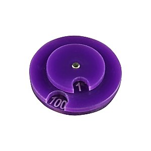 LITKO Circle Combat Dials | Wound Health Tracker | Life Counter | Tabletop Games | Collectible Card Games | Living Card Games | Role Playing Games | RPG | 0-100 (Purple)