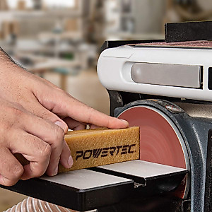 POWERTEC 71407 Abrasive Cleaning Stick for Sanding Belts & Discs 12" | Natural Rubber Eraser - Woodworking Shop Tools for Sanding Perfection