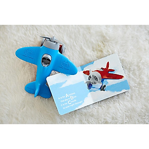 Green Toys Airplane & Board Book (color may vary)