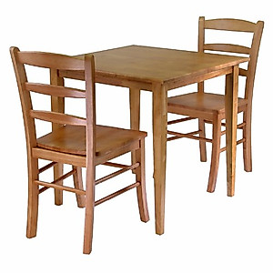 Winsome Groveland Dining, 2 Chairs, Light Oak