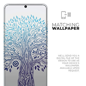 DesignSkinz Gradiated Tree of Life Protective Vinyl Decal Wrap Skin Cover Compatible with The Samsung Galaxy S20 (Screen Trim & Back Glass Skin)