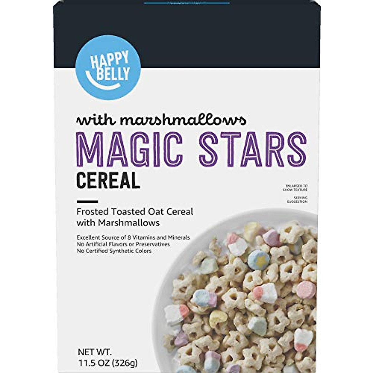Amazon Brand, Happy Belly Magic Stars Cereal, Marshmallows, 11.5 Oz